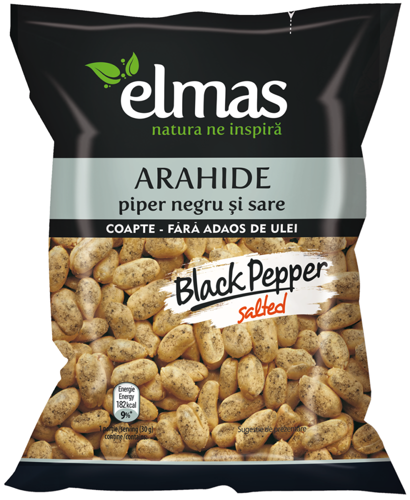 Arahide coapte cu piper negru si sare - Elmas